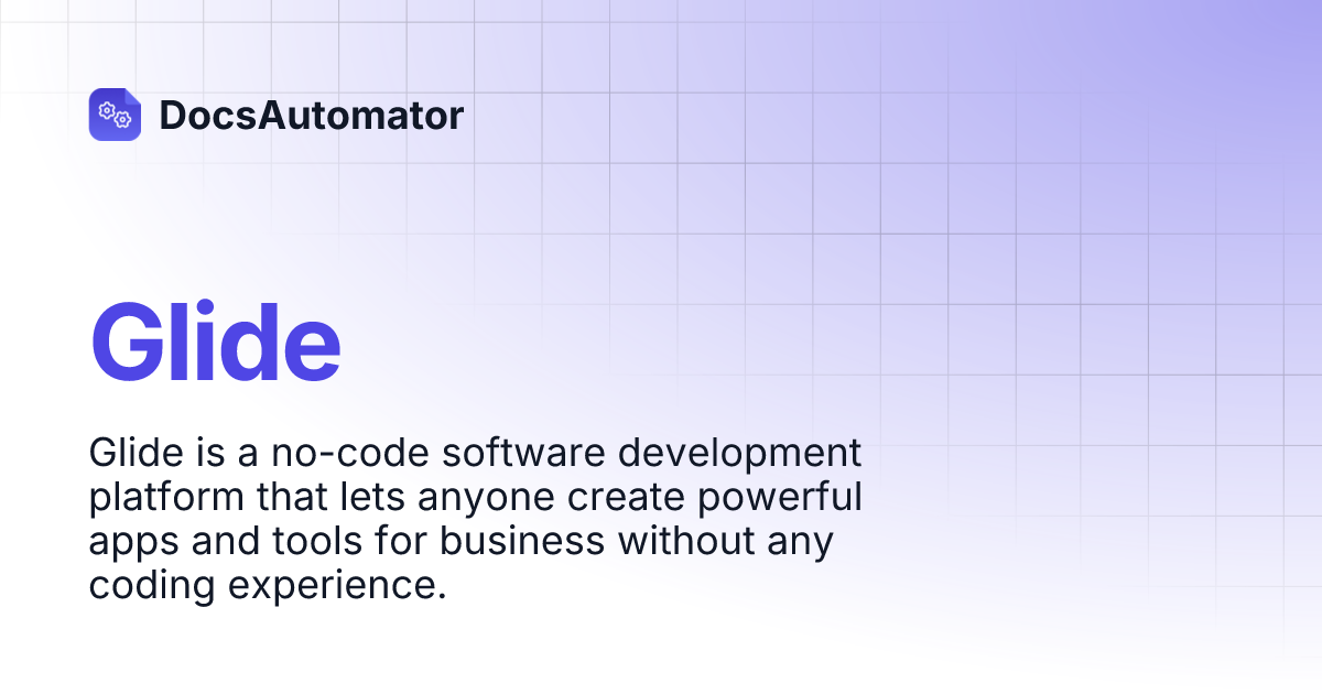 Glide | DocsAutomator